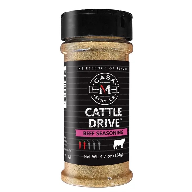 Cattle Drive Beef Seasoning- 5 oz. Shaker - Max Porter