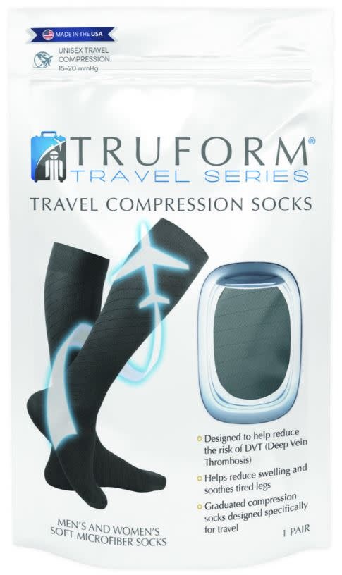 Truform Travel Series 15-20 mmHg Compression Socks - Sunshine Medical ...