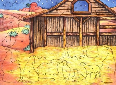 Little Activity Book - Nativity Sticker Activity - Neighbors Mercantile Co