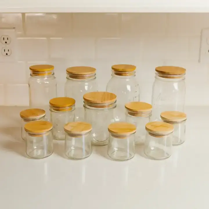Bamboo Mason Jar Lid Wide Mouth - Neighbors Mercantile Co