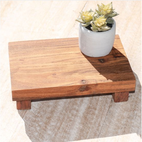Natural Wood Riser 9" - Neighbors Mercantile Co