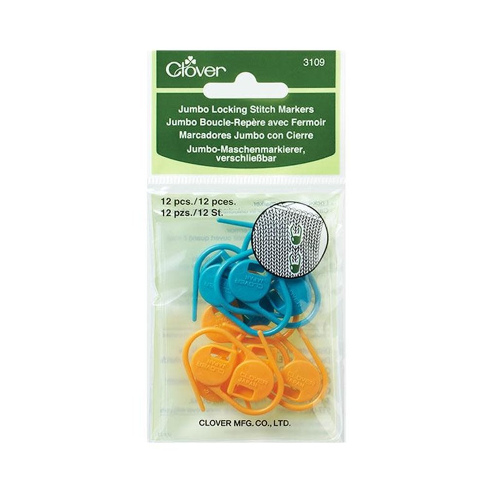 Clover Jumbo Locking Stitch Markers Knitting Crochet Clover Jumbo ...