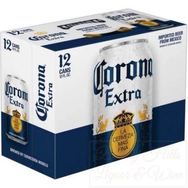 CORONA EXTRA CAN 12PK - Bauer Wine & Spirits