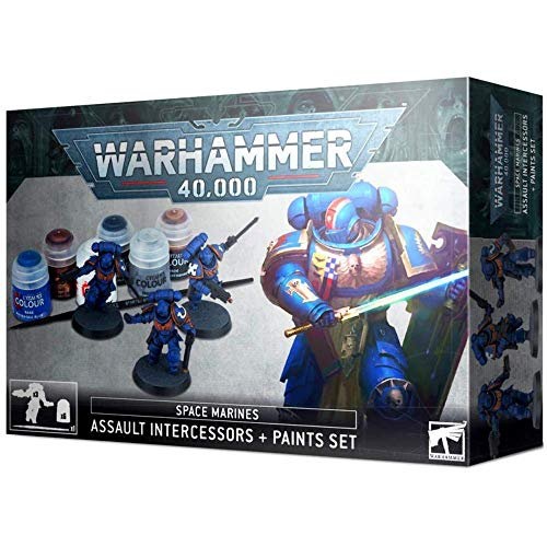 Warhammer 40K Paint Set - Assault Intercessors + Paints - Rekreation Games