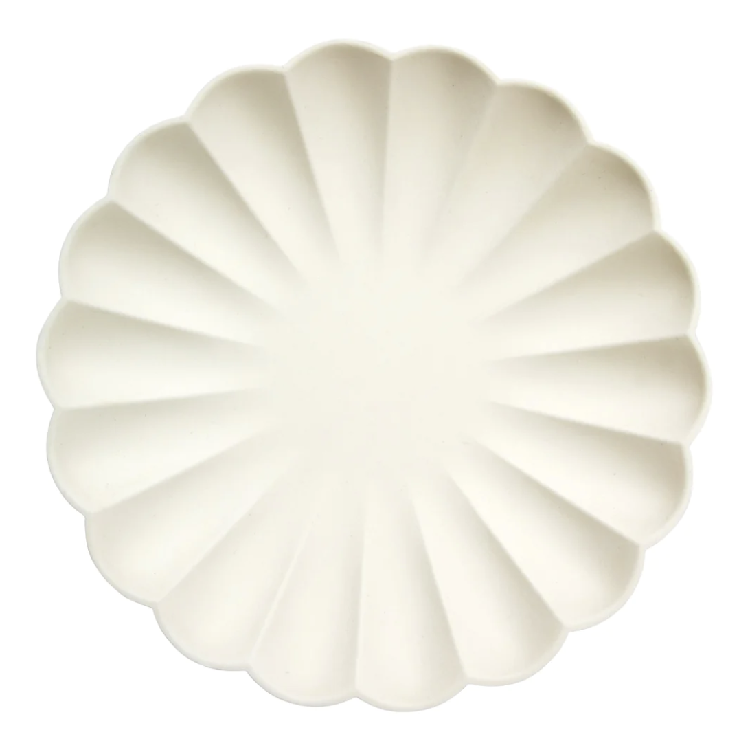 Cream Simply Eco Large Plates - Picket Fences Home Decor