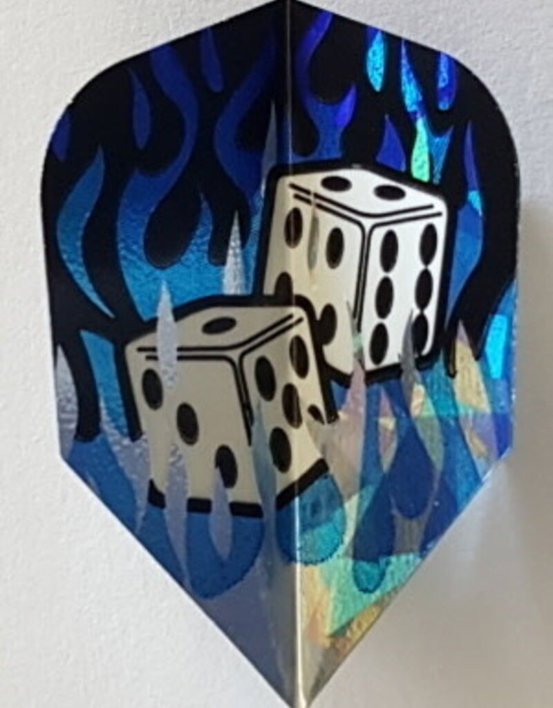 Blue Flaming Dice