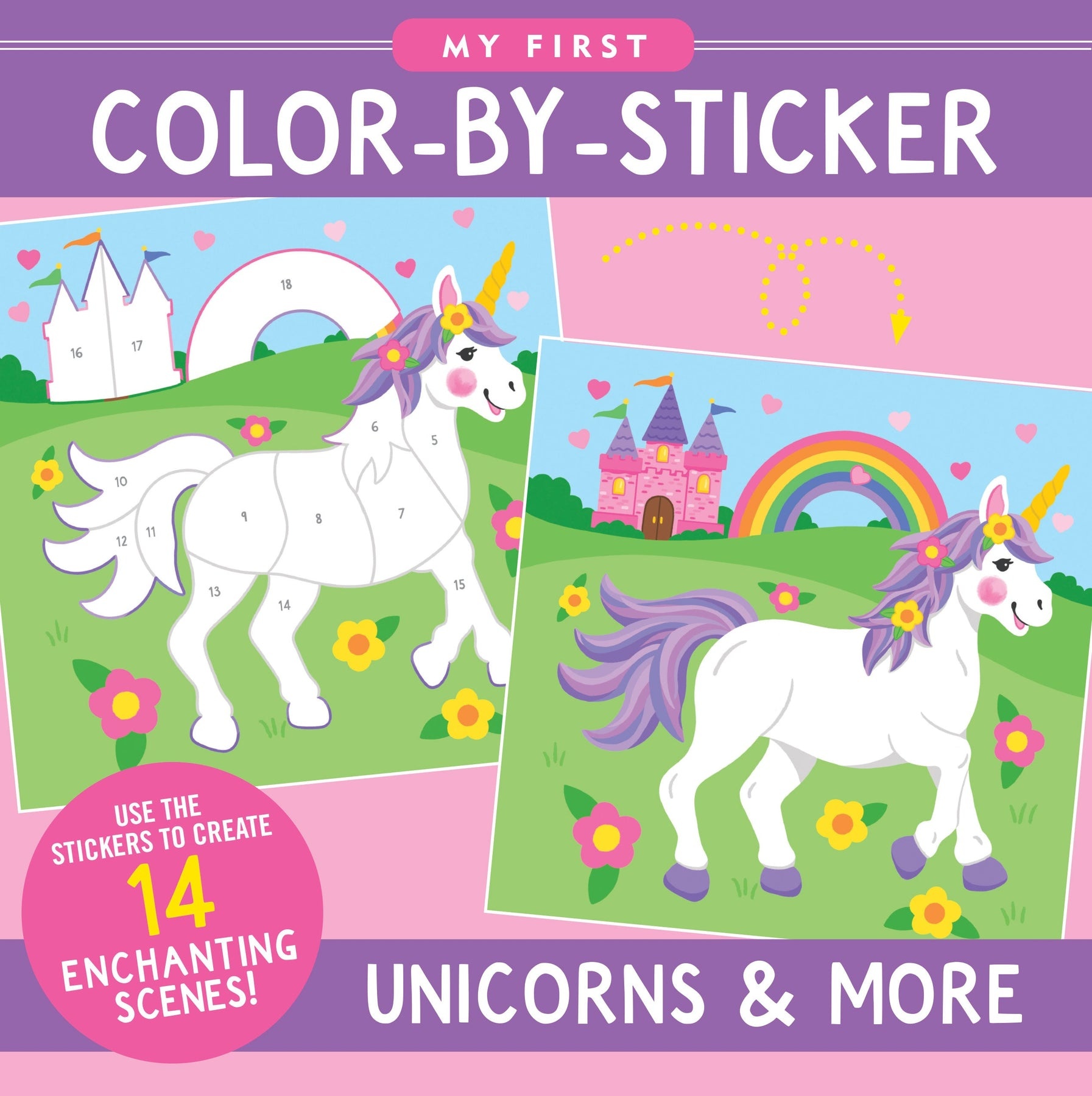 My First Color-by-Sticker Book - The Blue House
