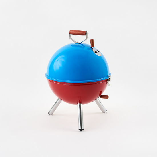 Mini Barbeque Grill - Blue/Red - The Blue House