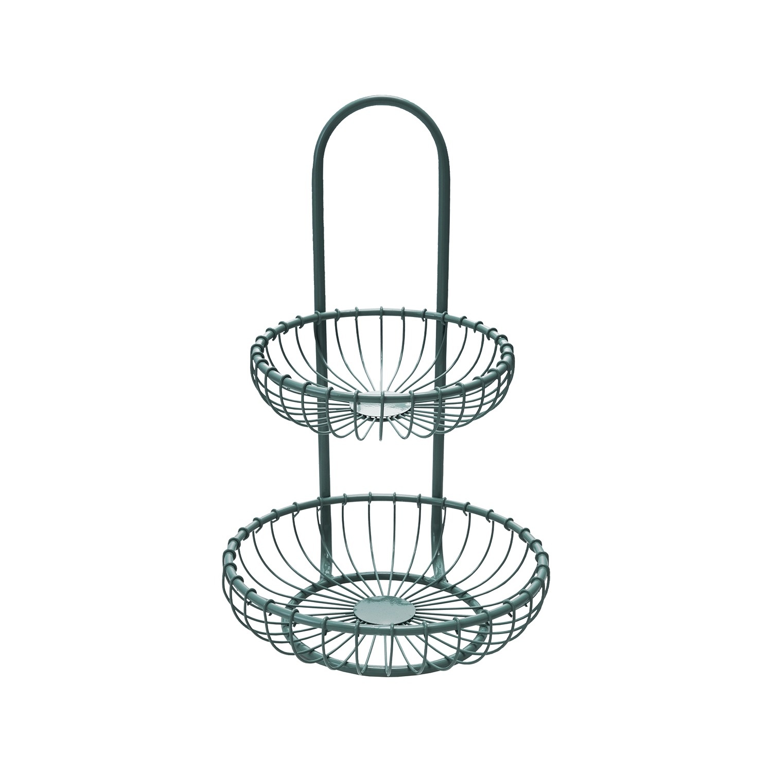 Hazel Mazel Metal Two Tier Basket - The Blue House