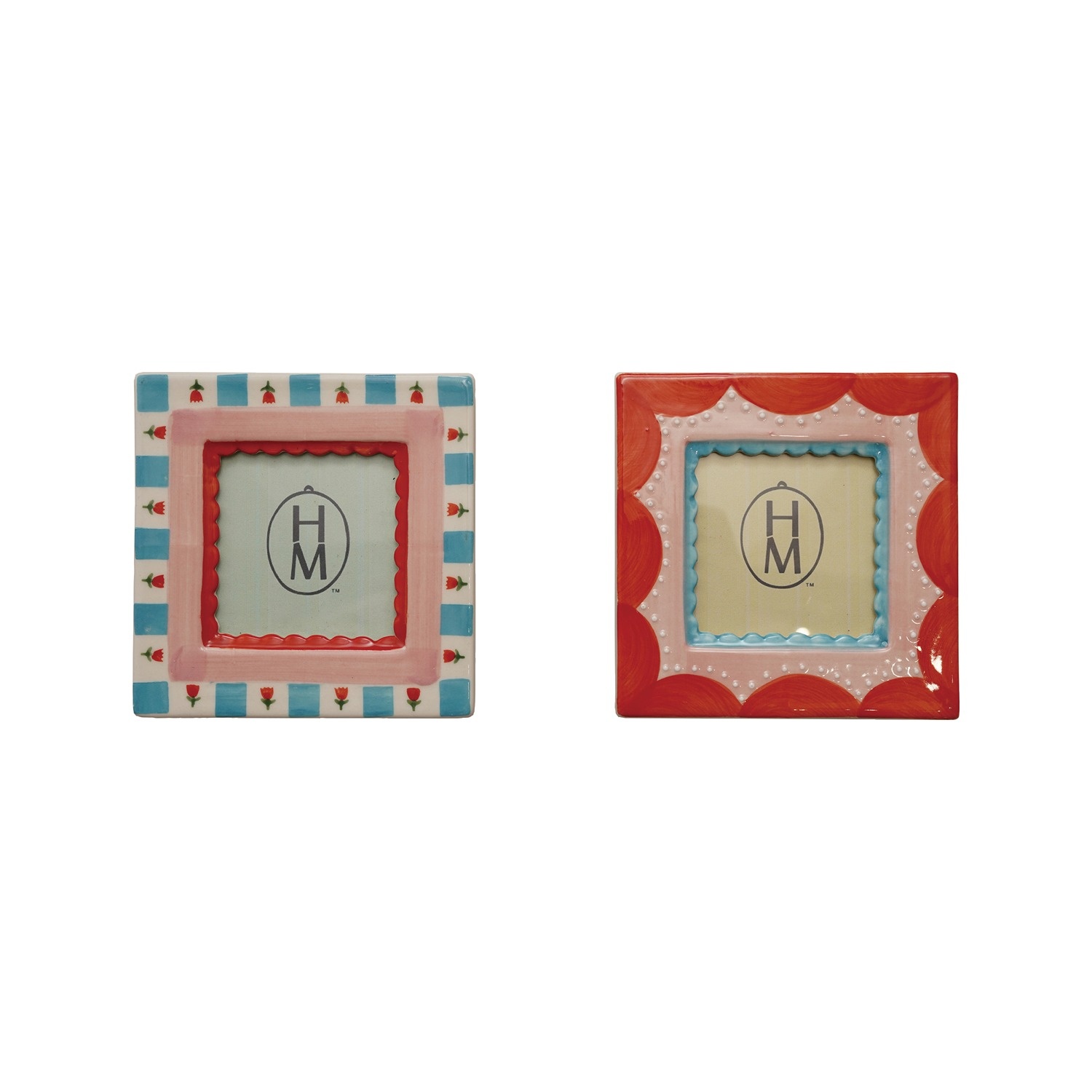 Hazel Mazel Stoneware Frame- 3"x3" - The Blue House