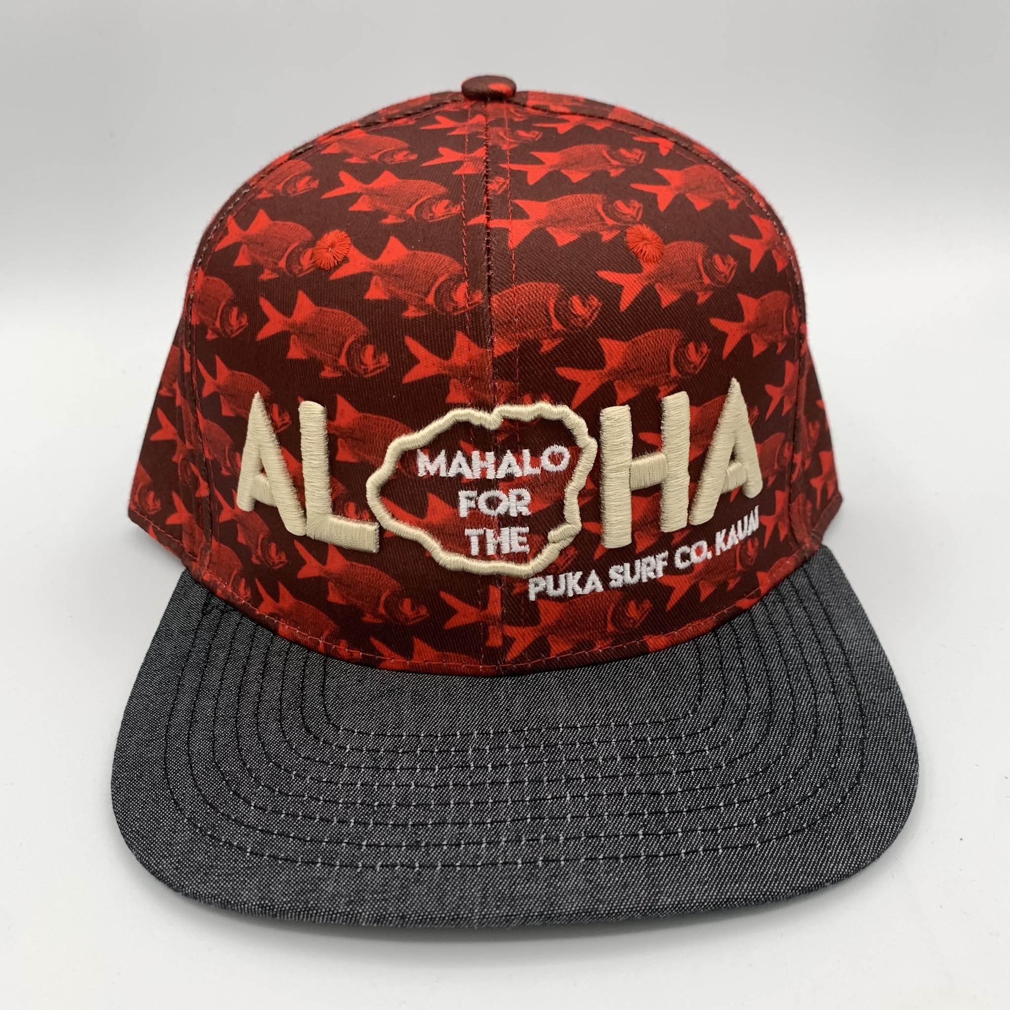 Puka Surf Co. Hawaii Menpachi - Mahalo Aloha Snapback - Alakoko Shop