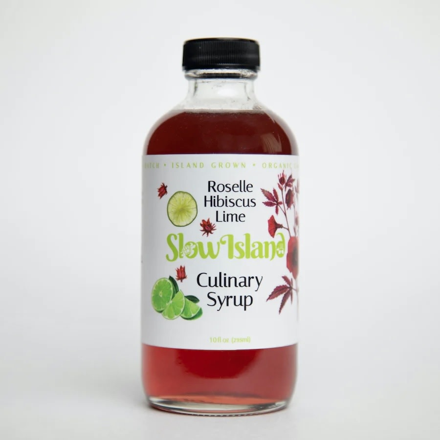 Slow Island Co. Roselle Hibiscus Lime Culinary Syrup 10 oz. - Alakoko Shop