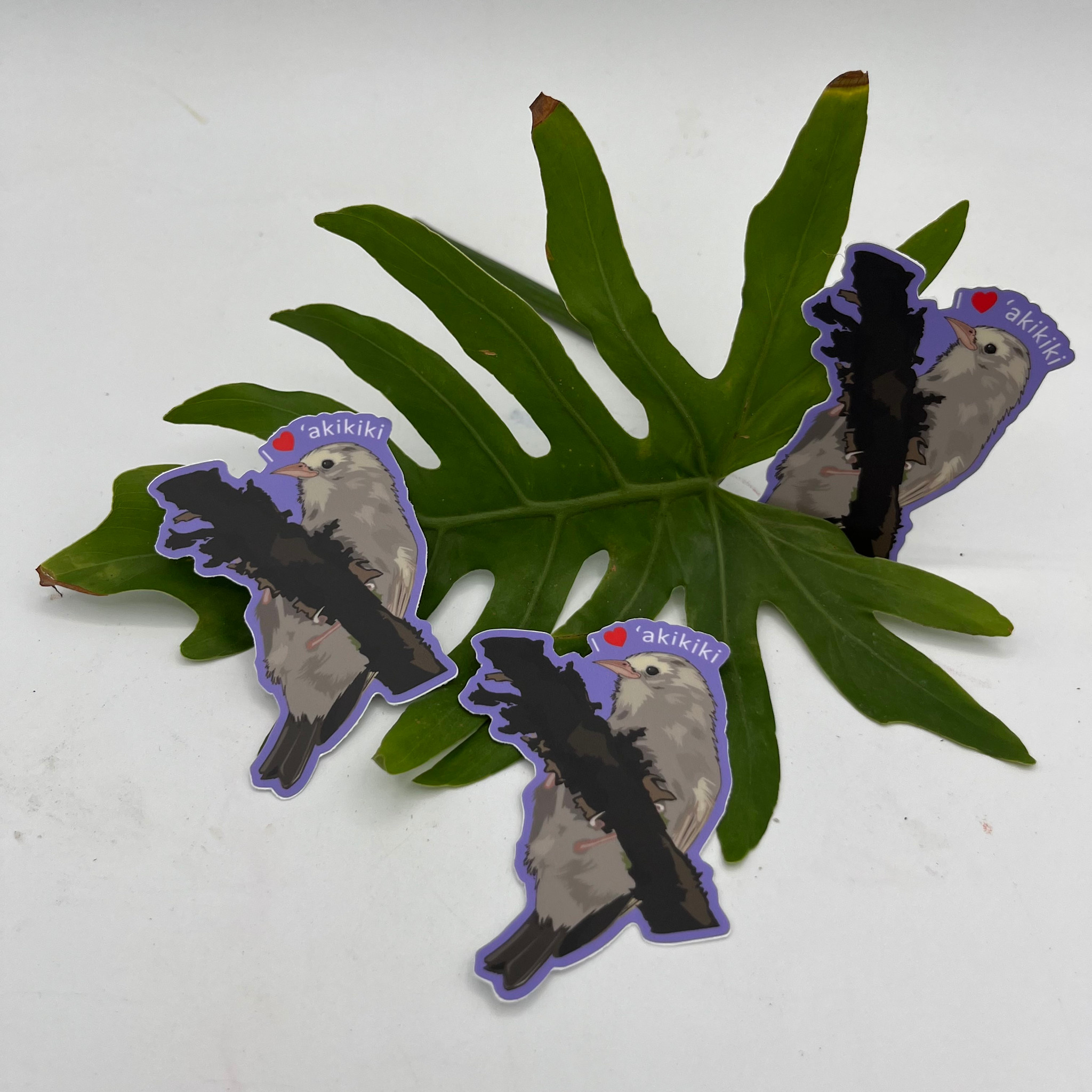 Kaua'i Forest Bird Recovery Project I ️ ‘akikiki Sticker - Alakoko Shop