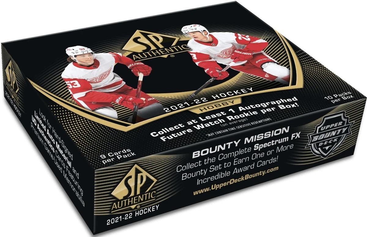 NEW RELEASES - 2021-22 UPPER DECK SP AUTHENTIC HOBBY BOX releases Wednesday, April 19th ...