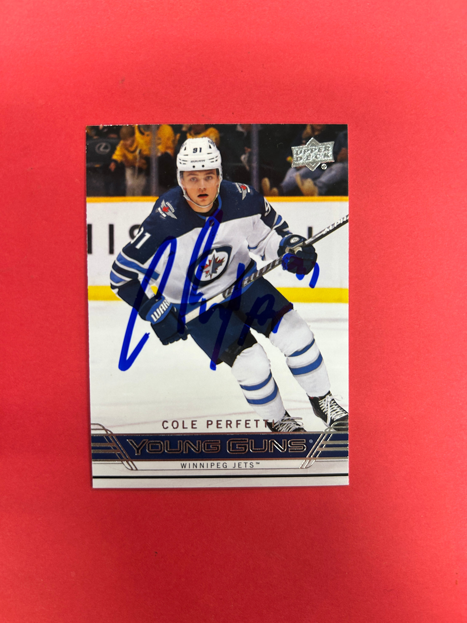 2021-22 UPPER DECK EXTENDED COLE PERFETTI YOUNG GUNS RETRO AUTOGRAPHED ...