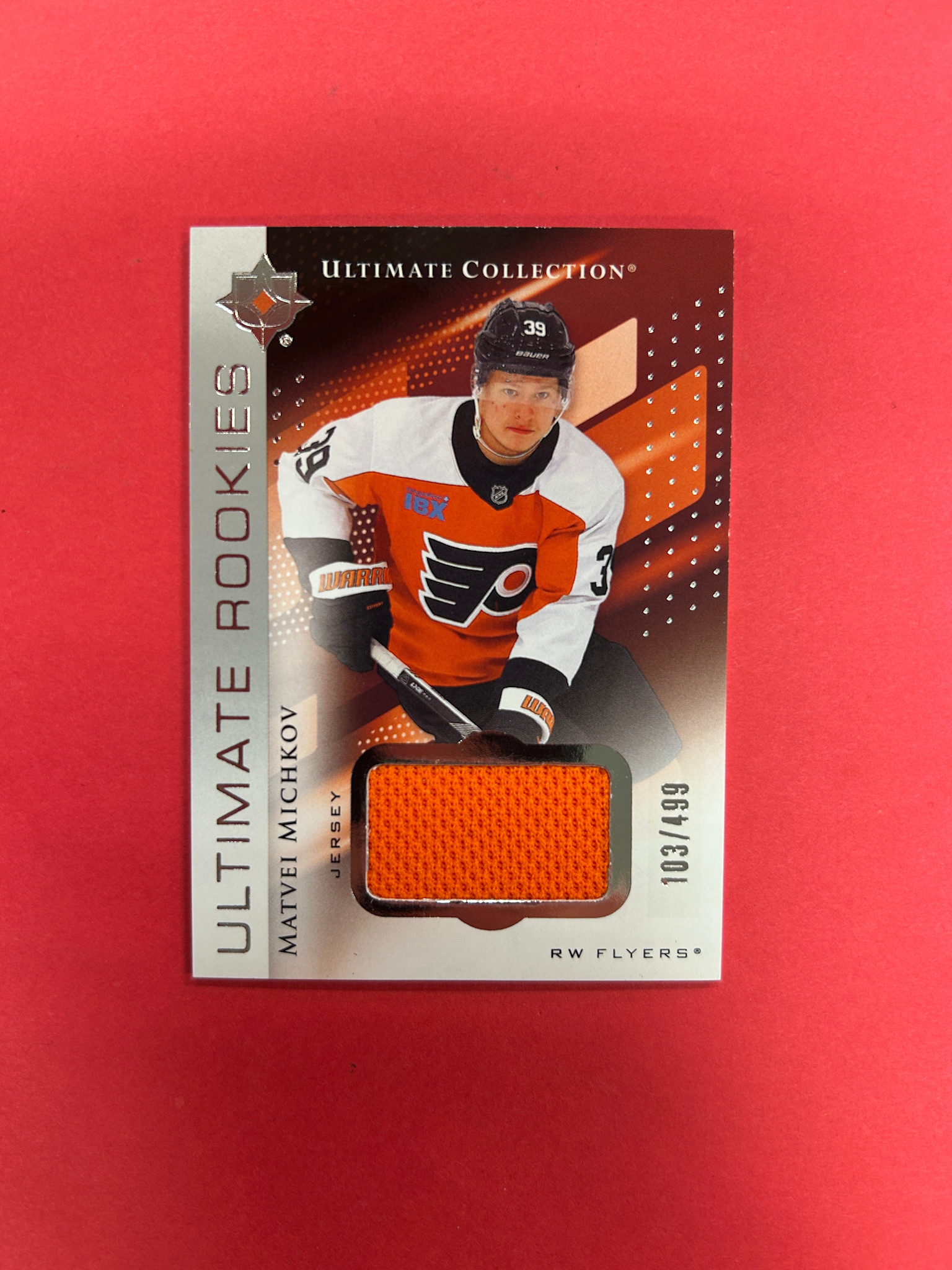 2024-25 UPPER DECK ULTIMATE MATVEI MICHKOV ULTIMATE ROOKIE JERSEY /499 ...