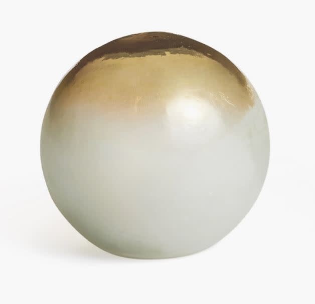 Frosted Glass Decor Ball - Mickler & Co. Design Studio