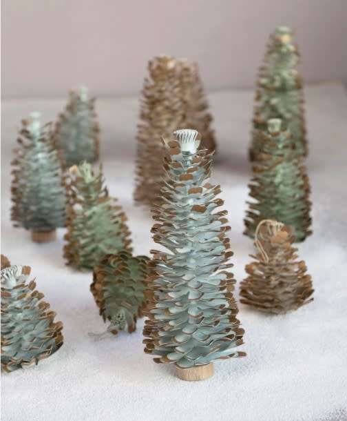 Recycled Paper Pinecone Tree - Mickler & Co. Design Studio