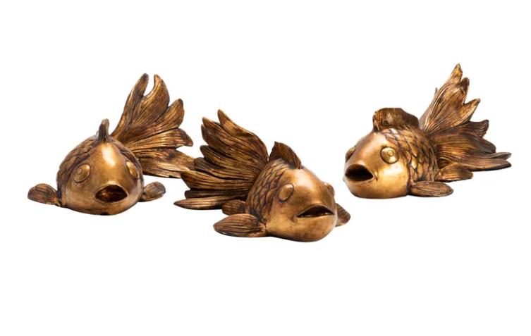 Brass Koi Fish - Mickler & Co. Design Studio