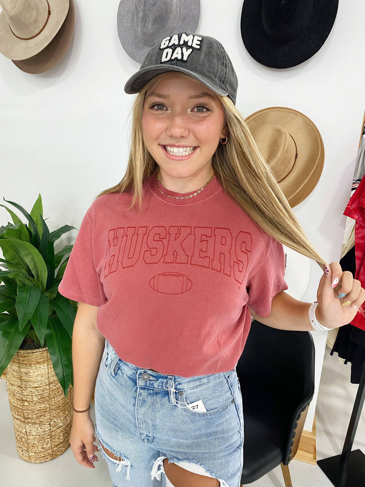 Huskers Football red on red - Ash & Ash Co