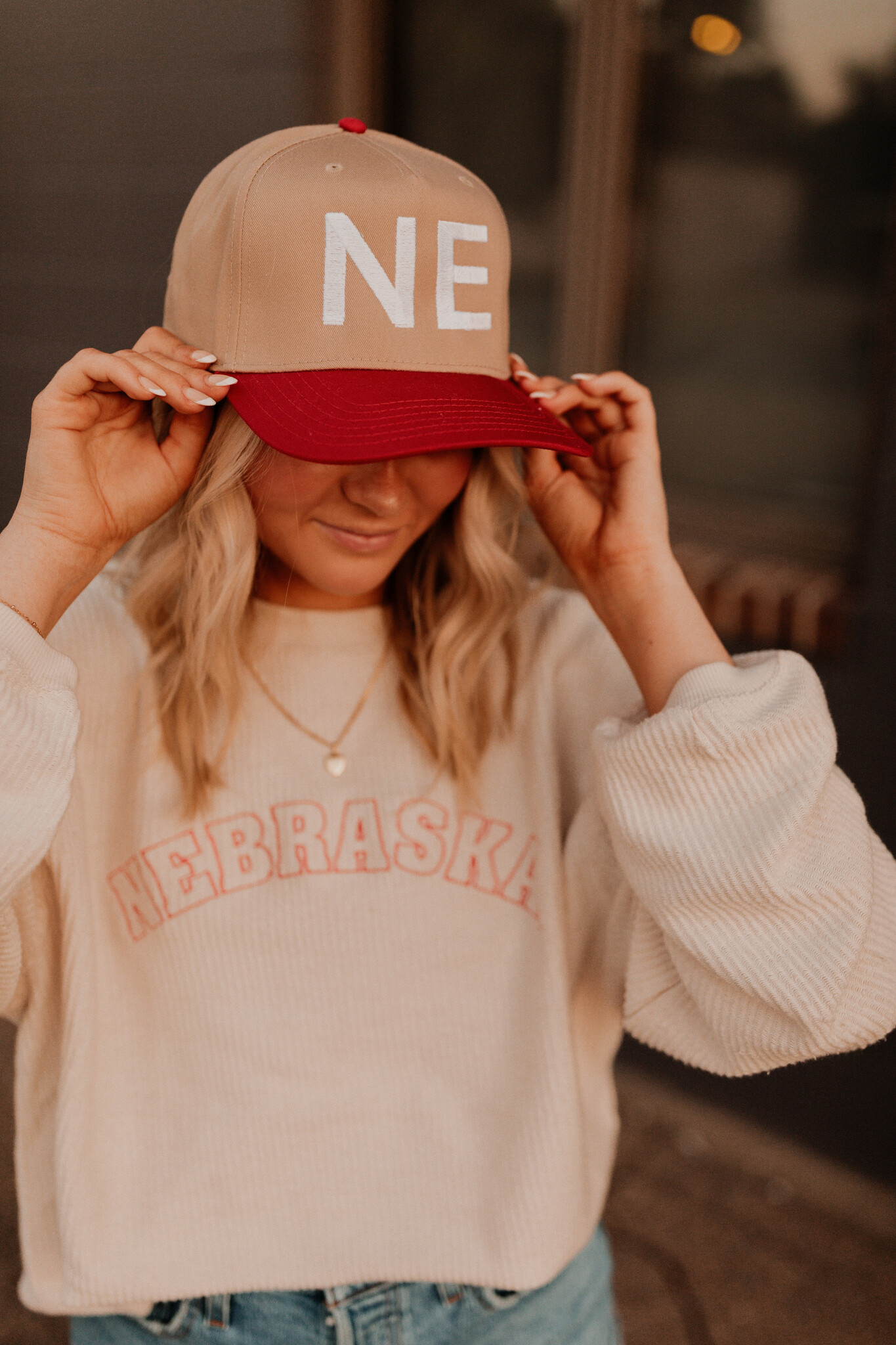 NE Embroidered Baseball Hat - Ash & Ash Co