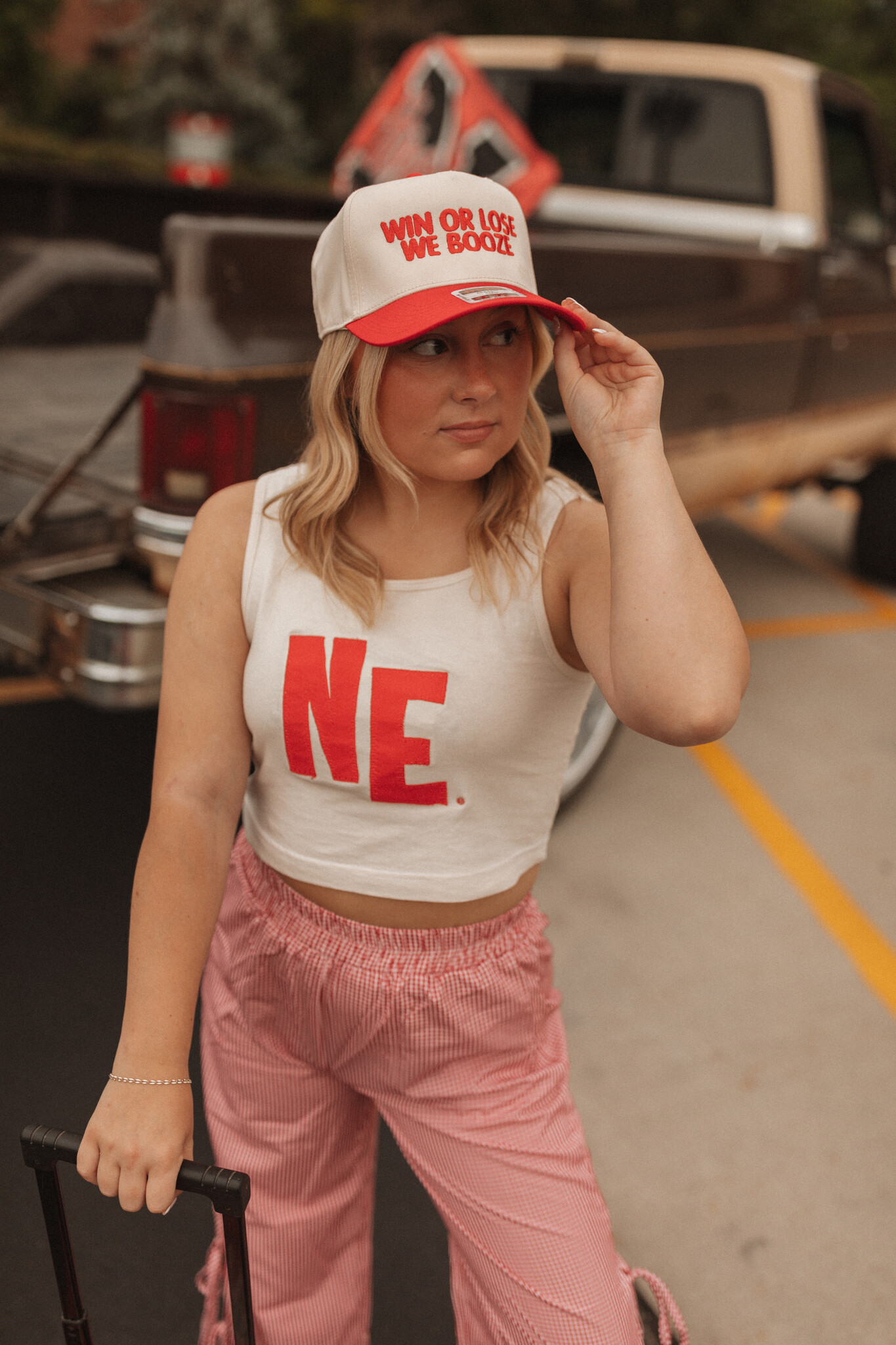 Win Or Lose We Booze Embroidered Hat - Ash & Ash Co