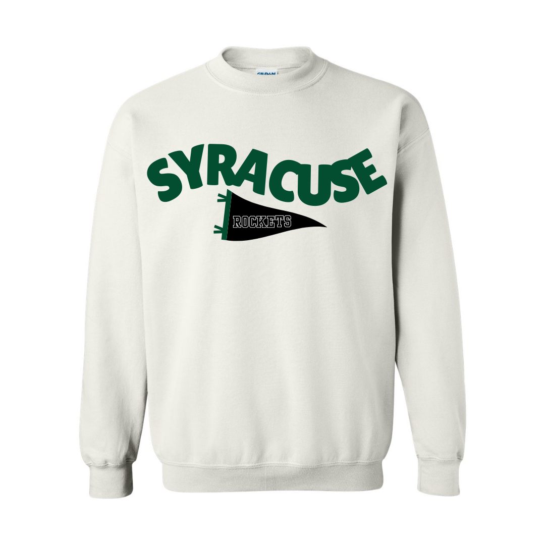 Syracuse Wave Pennant Crew - Ash & Ash Co