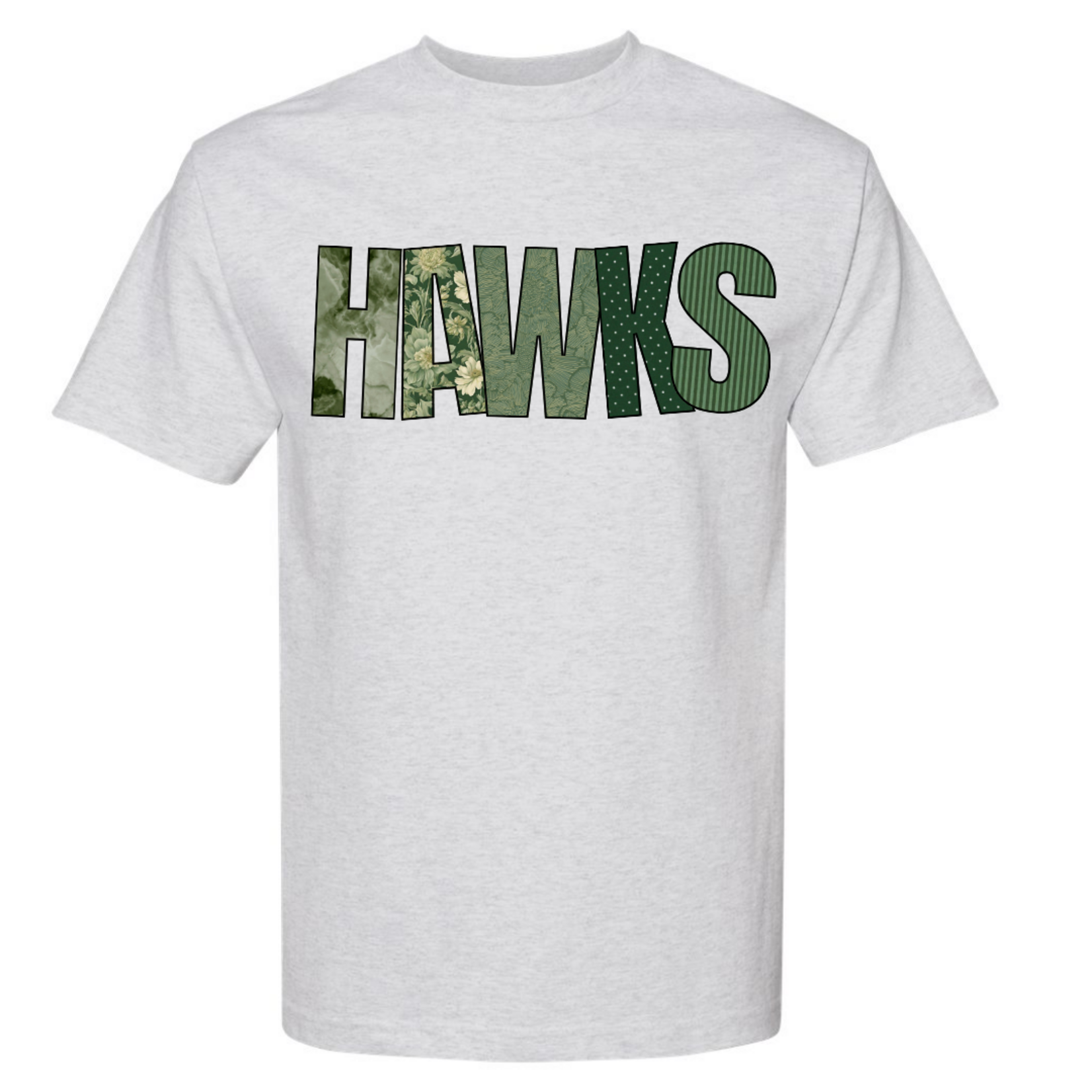 Hawks Patchwork Tee - Ash & Ash Co