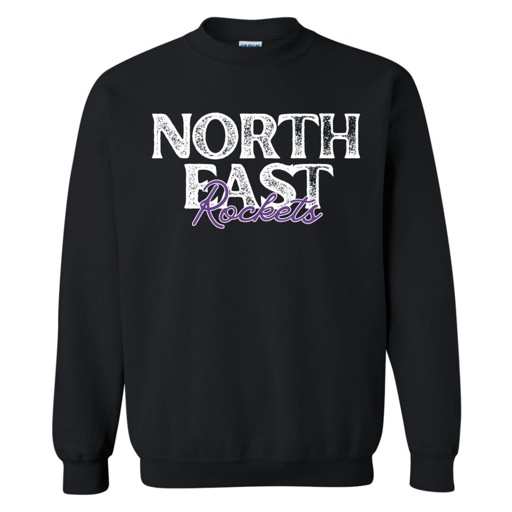 Northeast Rockets Rough Contrast Crew - Ash & Ash Co