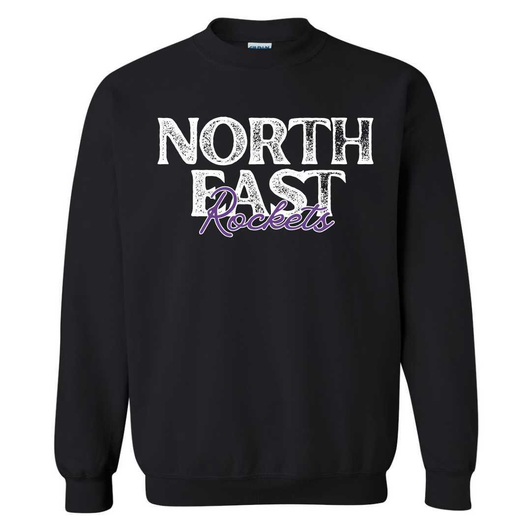 Northeast Rockets Rough Contrast Crew - Ash & Ash Co