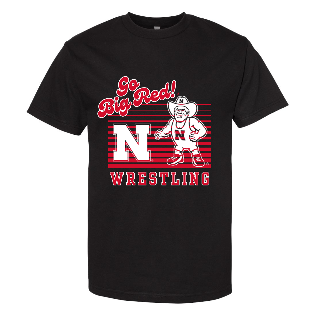 Go Big Red Wrestling Tee - Ash & Ash Co