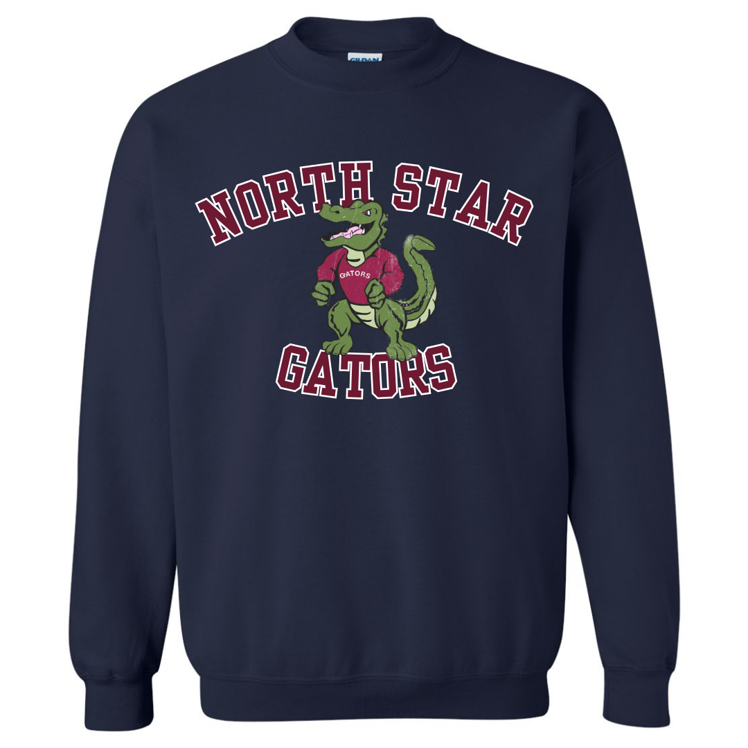 North Star Gators Logo Crew - Ash & Ash Co