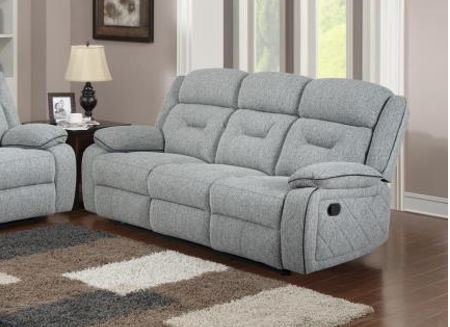 Manning Manual Reclining Sofa Diamond Pattern - Adanac Liquidation