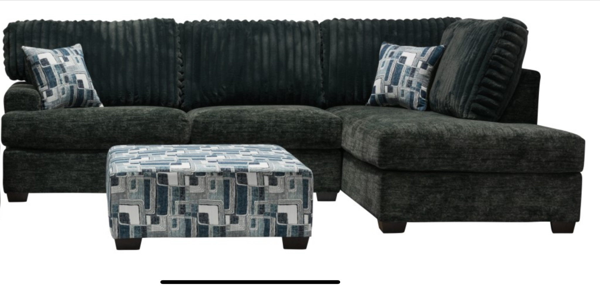 Sara Sectional Charcoal - Adanac Liquidation