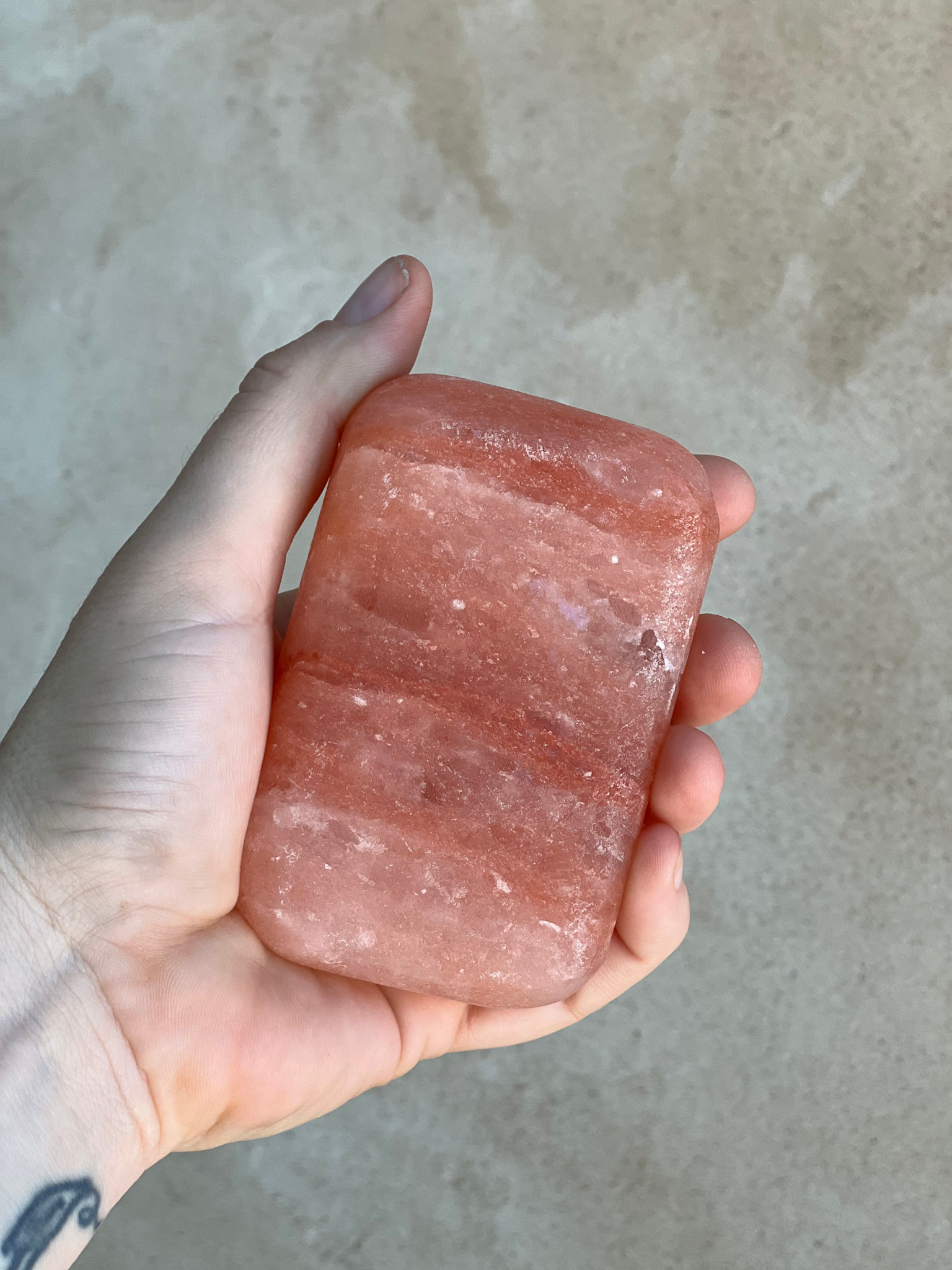 Pink Himalayan Salt Stone Body Bar by LA Salt Co - Earth Commons LLC