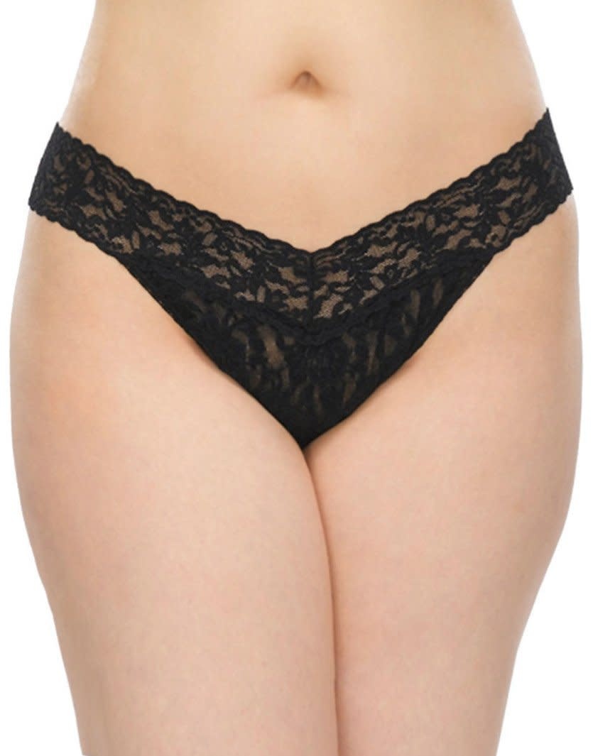 Hanky Panky 4811XP Rolled Plus Size Signature Lace Original Rise Thong - Allure Intimate Apparel