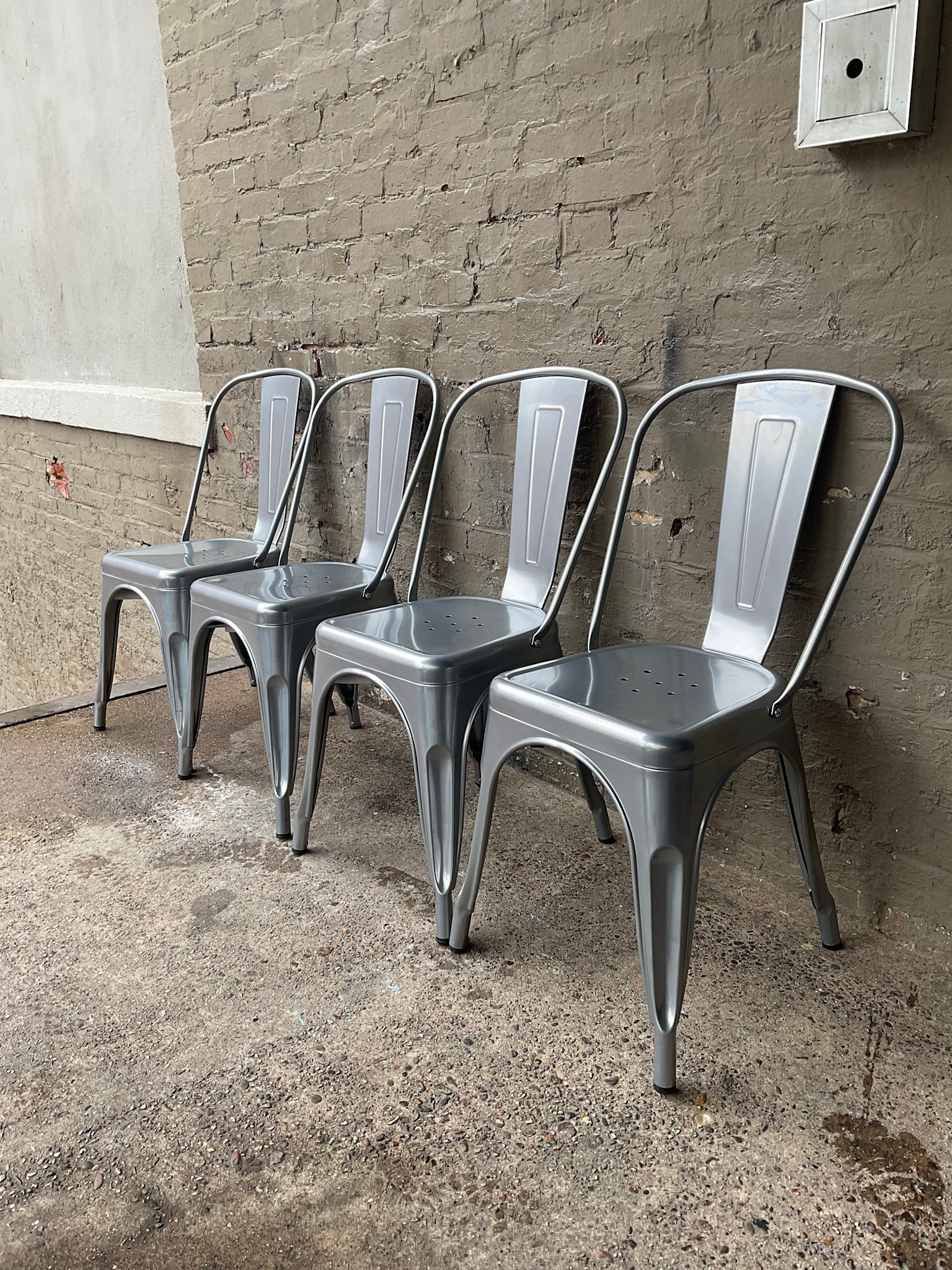Set of 4 Tolix Style Chairs - GoodWood
