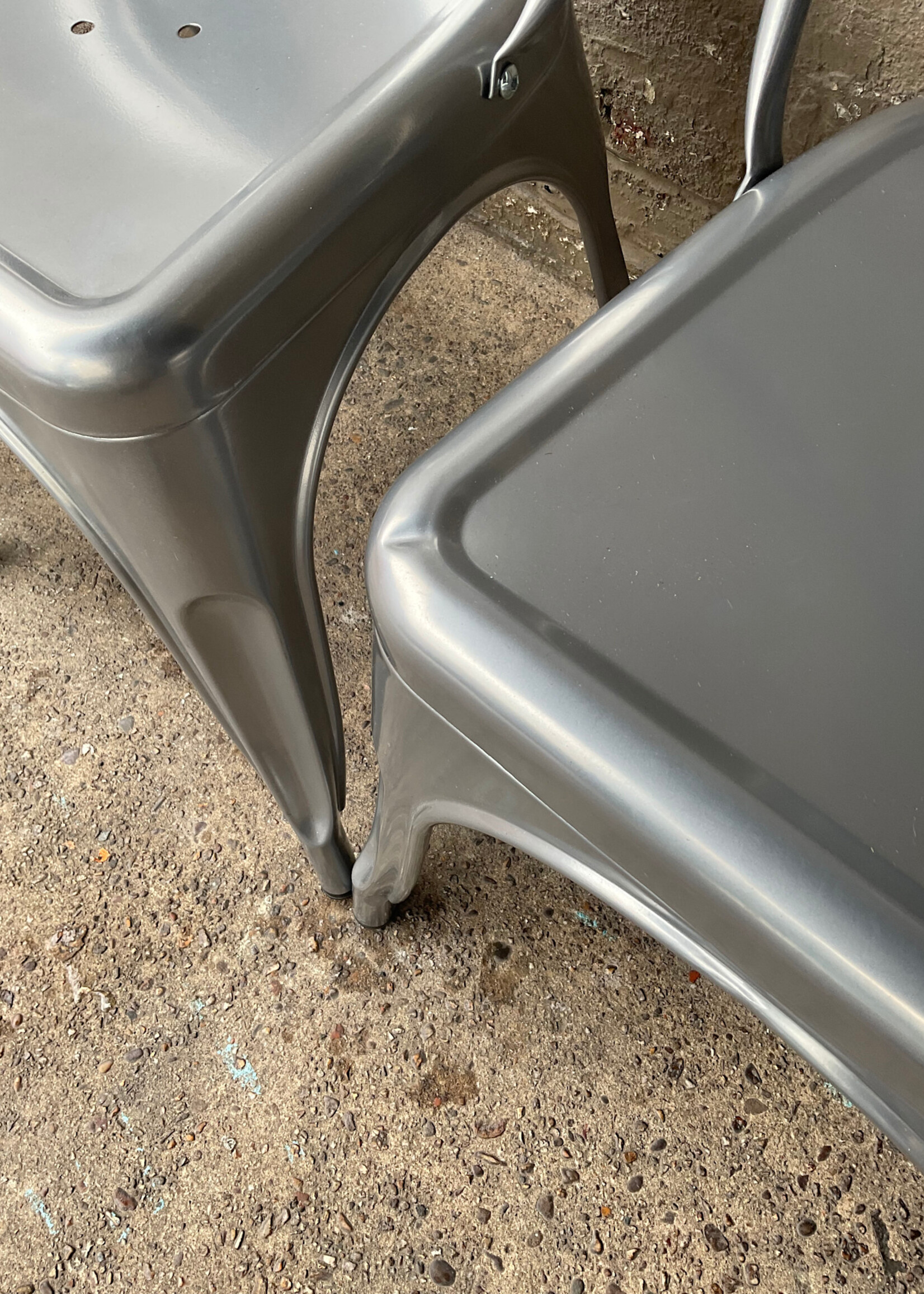 Set of 4 Tolix Style Chairs - GoodWood