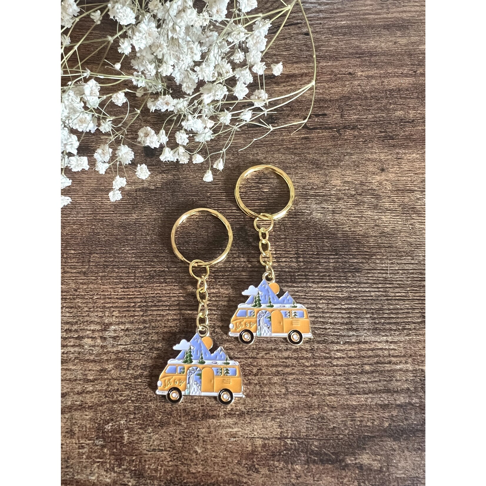 VM Camper Van Keychain - Two & A Half Sisters