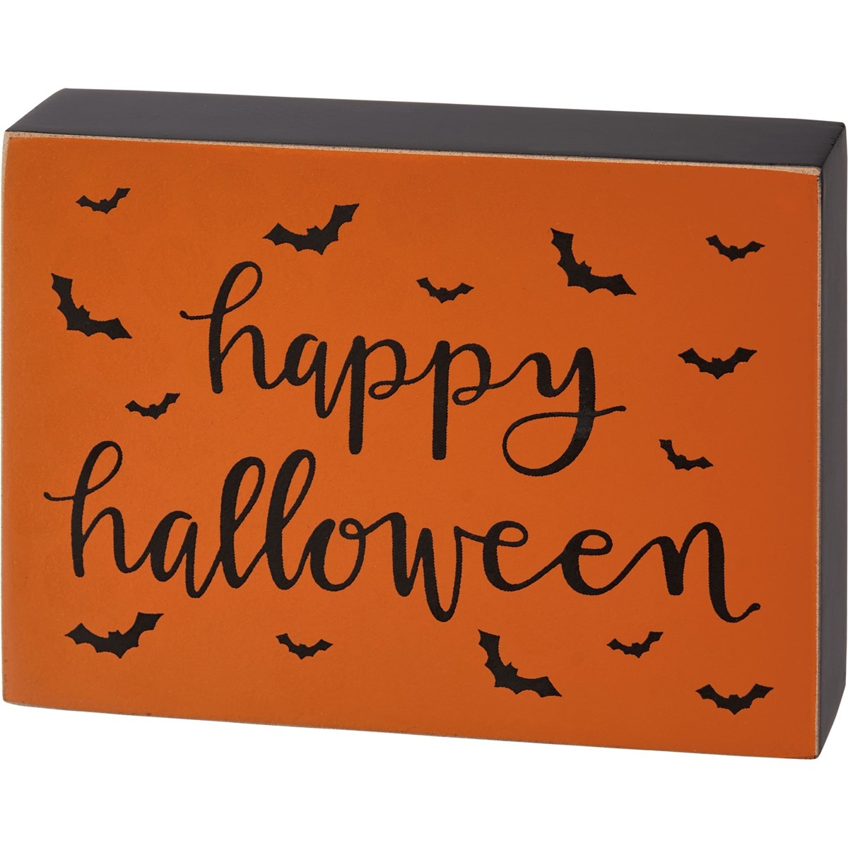 Primitives by Kathy-Happy Halloween Bats Block Sign - Two & A Half Sisters