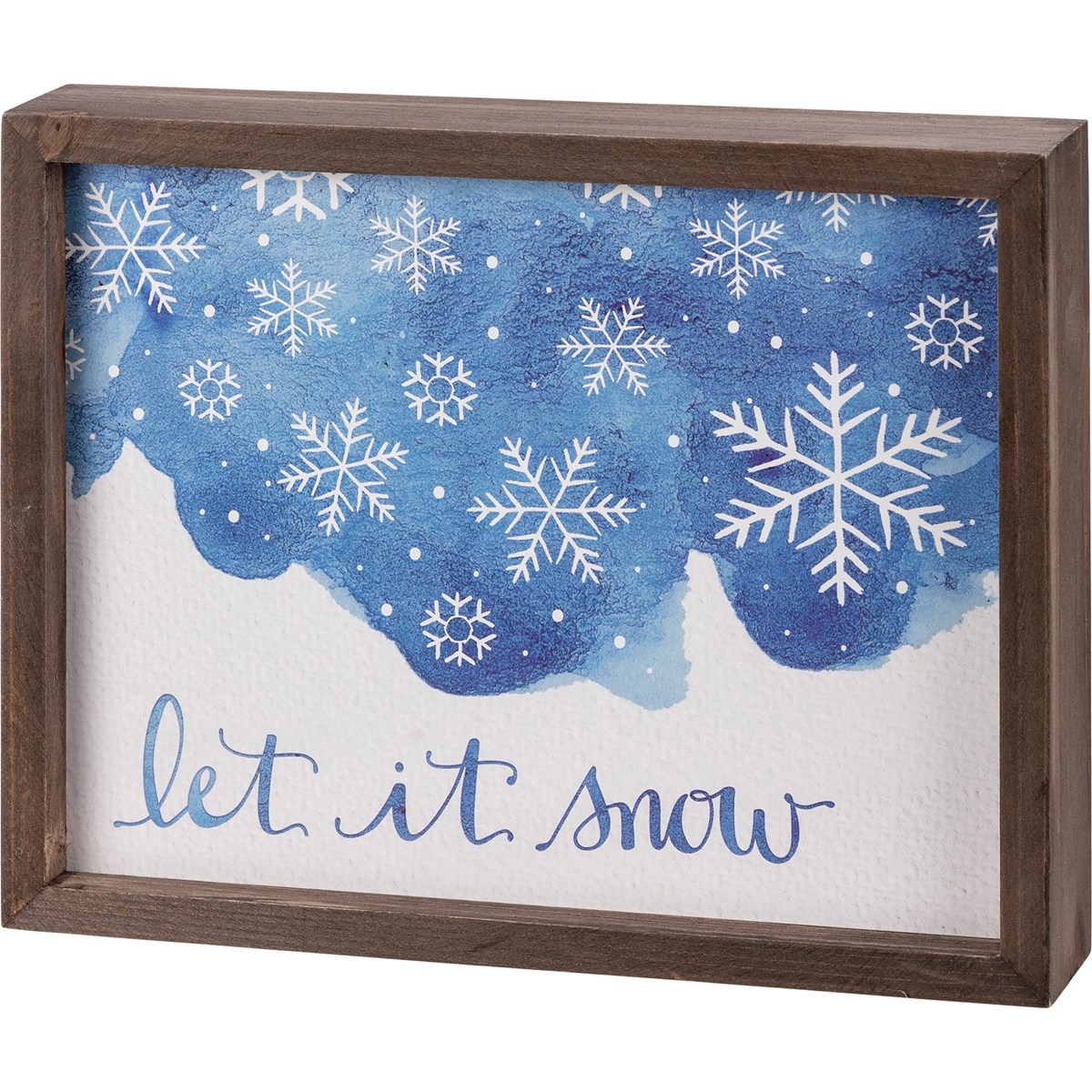 Primitives by Kathy- Let It Snow Inset Box Sign - Two & A Half Sisters