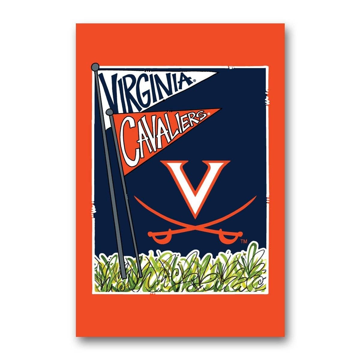 Magnolia Lane- University of Virginia- Flag - Two & A Half Sisters