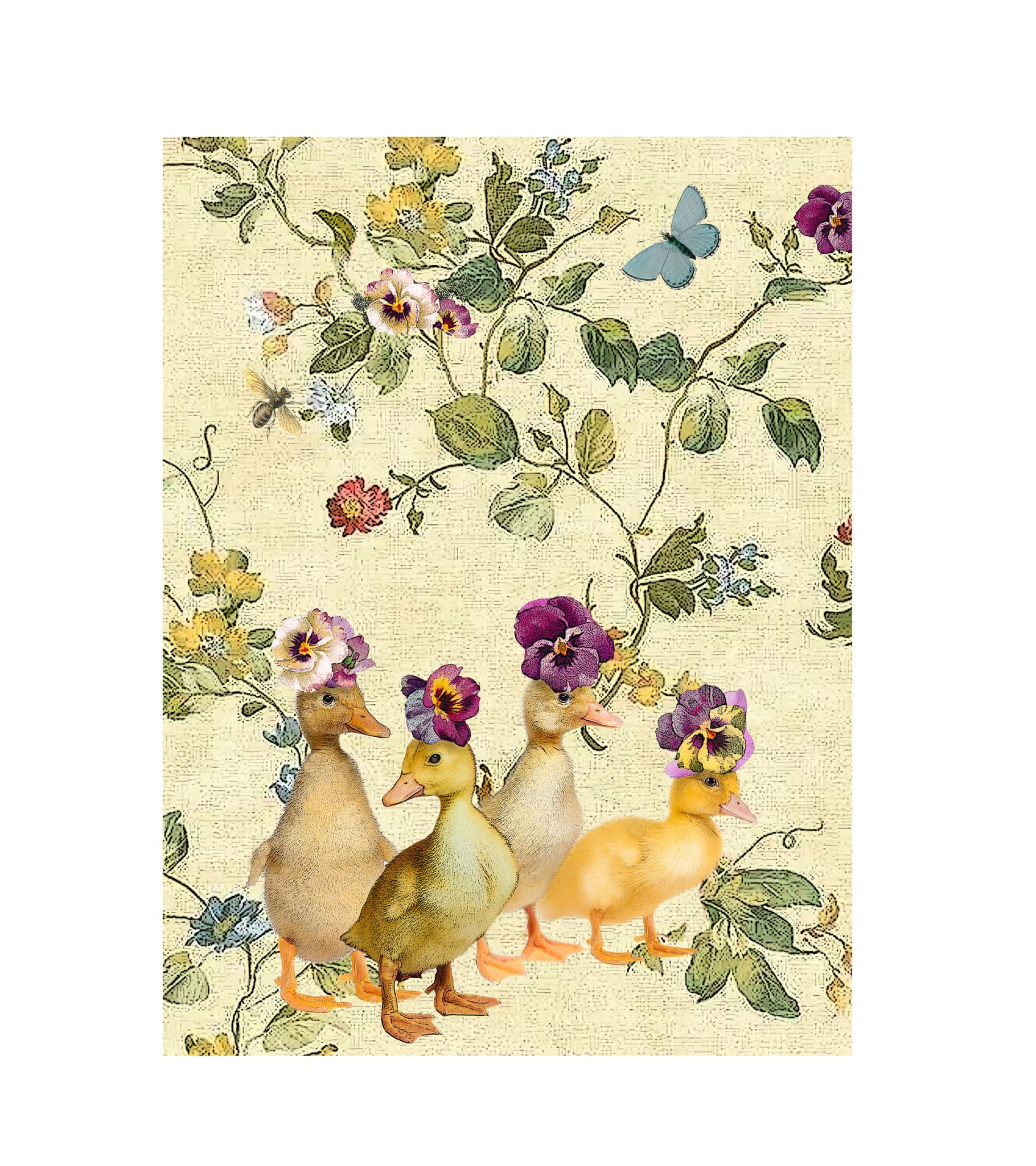 ducklings kitchen towel 18 x 24 inches flour sack material - Alphie & Ollie