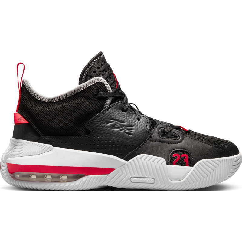 Jordan Stay Loyal 2- Black/White/Univ Red/Wolf Grey - Sports Gallery