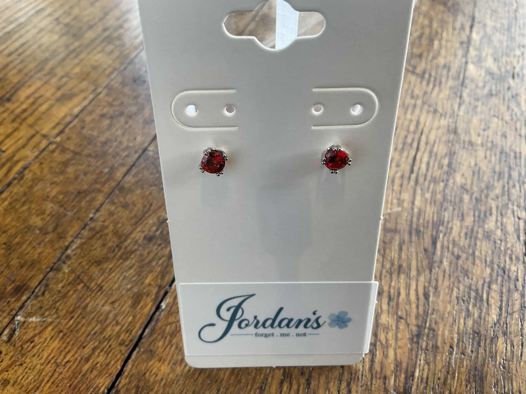 Jordans Sterling Birthstone Earring 4mm - Jordan's of Dunn