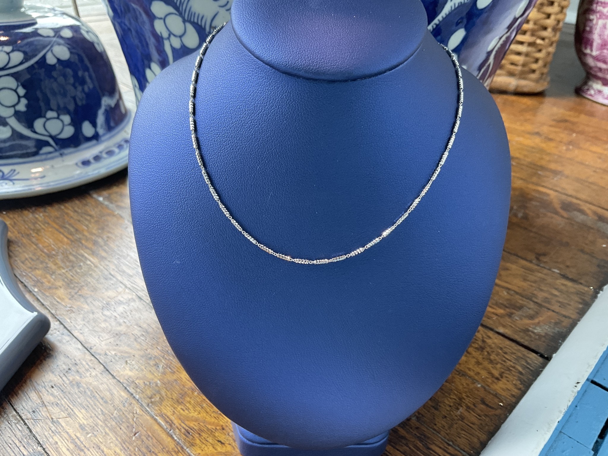 18in Sterling Diamond Cut Box Chain - Jordan's of Dunn