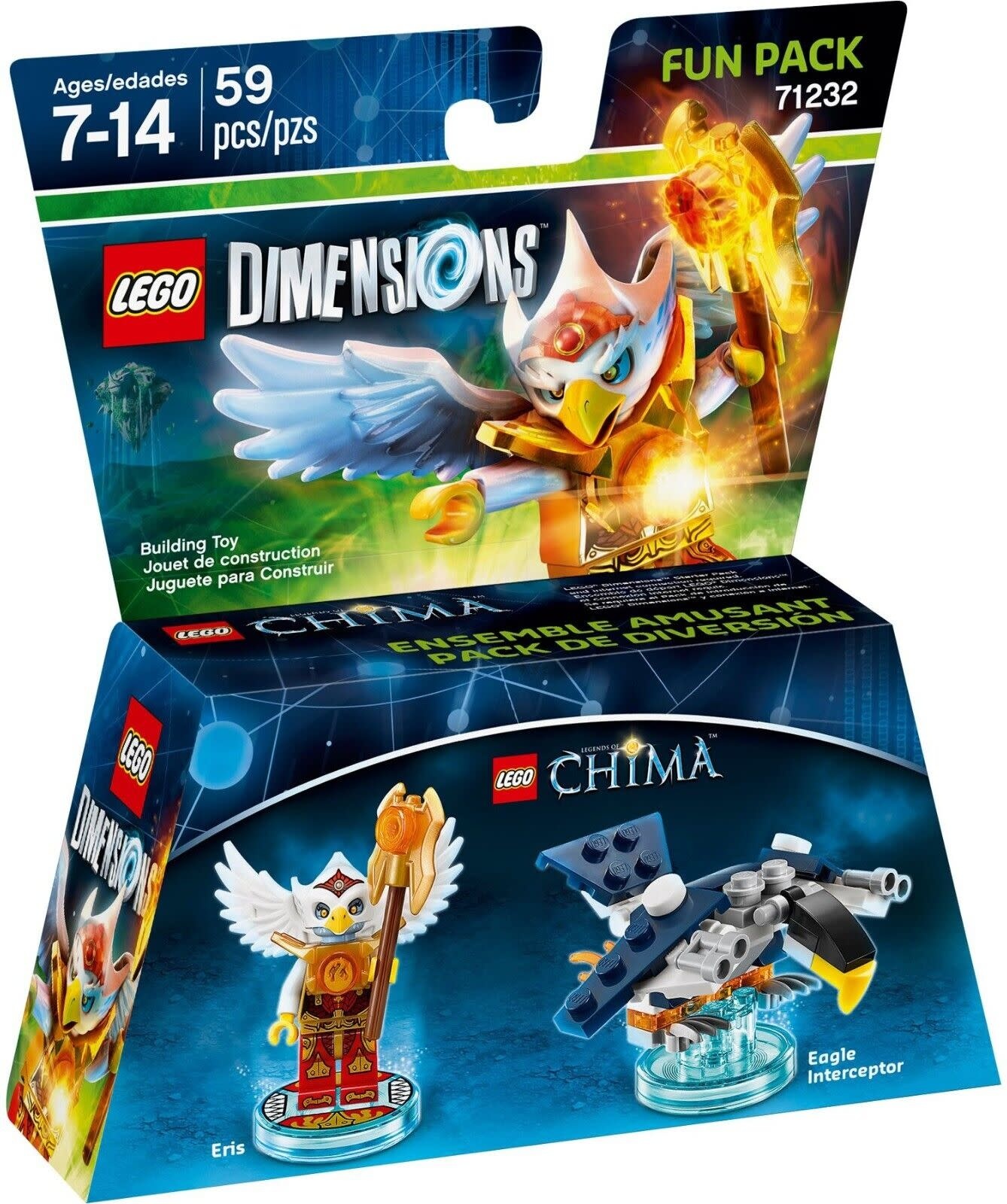 LEGO Dimensions Legends Of Chima Eris & Eagle Interceptor (71232) NEUF - Le Maitre Du Jeu Verdun