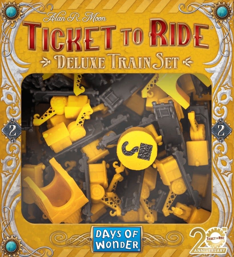 TICKET TO RIDE # 2 - COFFRET DE TRAIN DE LUXE 20E ANNIVERSAIRE - JAUNE ...