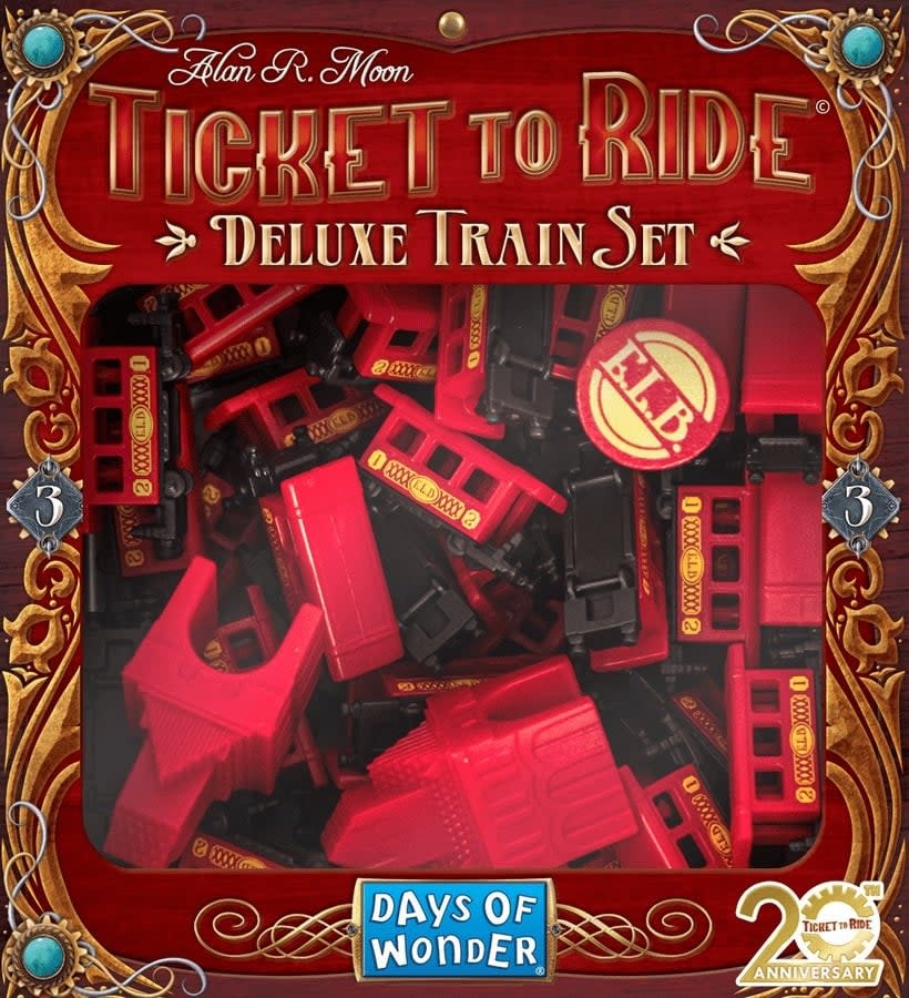 TICKET TO RIDE # 3 - COFFRET DE TRAIN DE LUXE 20E ANNIVERSAIRE - ROUGE ...
