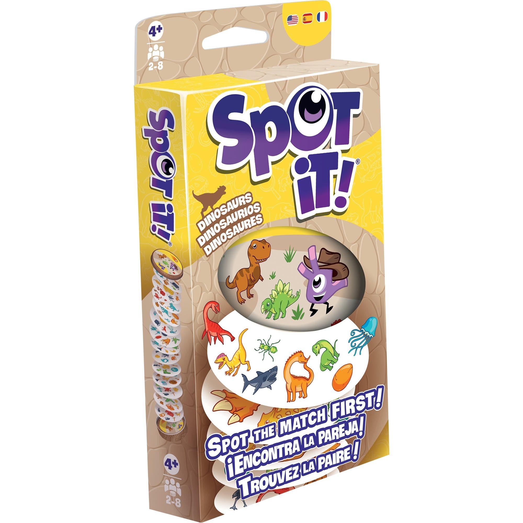 DOBBLE - SPOT IT! - DINOSAURES (ML) - Le Maitre Du Jeu Verdun